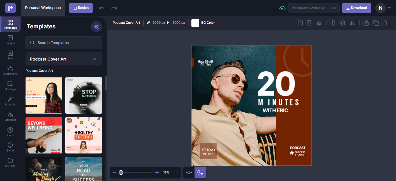 Free Podcast Cover Art Maker - Create Online Podcast Covers